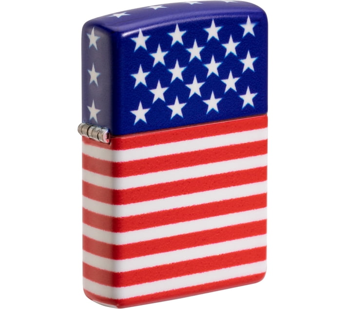 Zippo Stars and Stripes Flag Design Pocket Lighter (540 Colour) | Makro