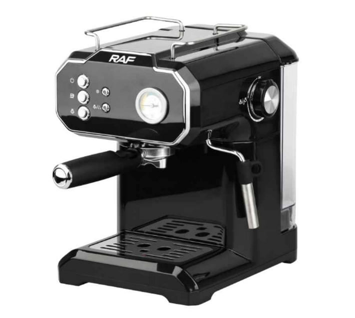 RAF Twin Brew Pro - 15Bar Espresso & Cappuccino Coffee Maker Black | Makro RAF Twin Brew Pro - 15Bar Espresso & Cappuccino Coffee Maker Black | Makro