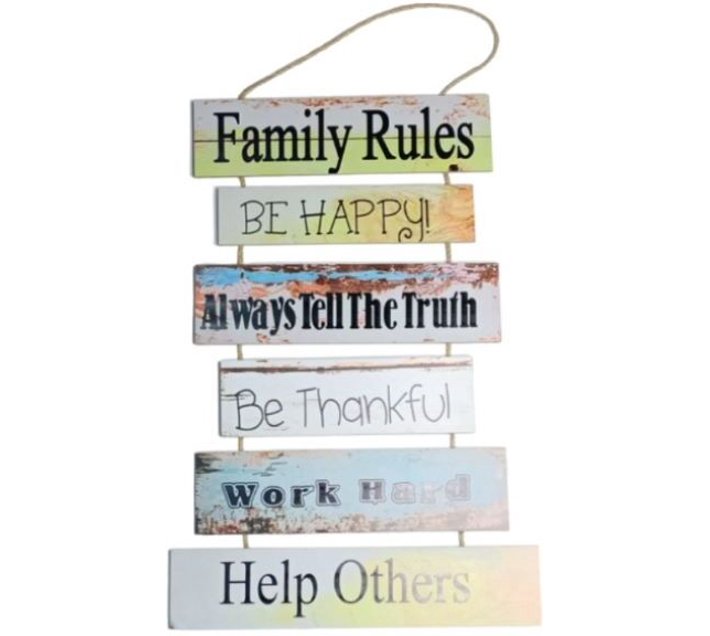 INV Wooden Wall Hang (Multicolor) | Makro