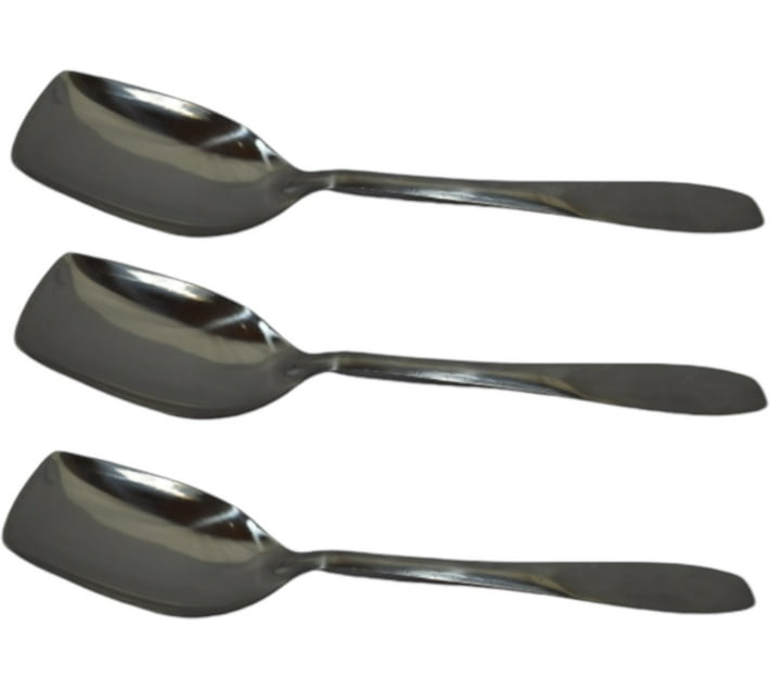 Crockery Centre Stainless Steel Serving Spoon Set (Pack of 3) | Makro