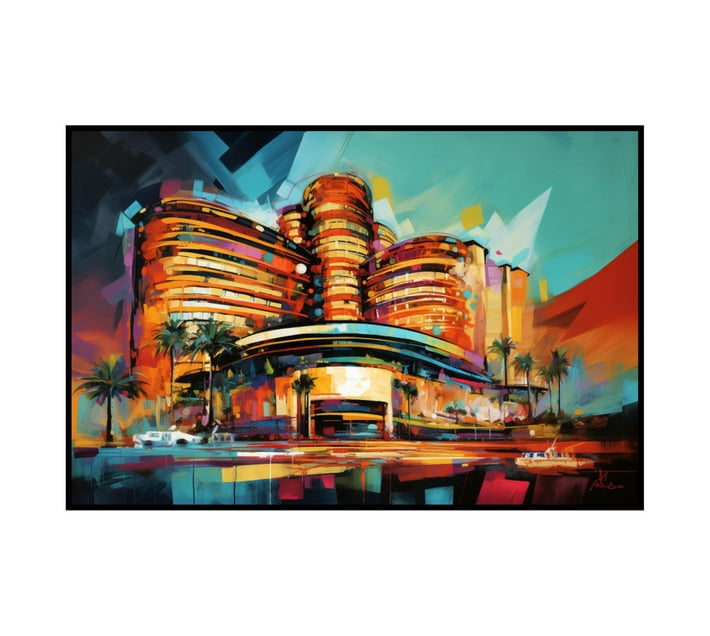 Someone’s in a Makro Canvas Wall Art - Fusion Abstract Mansion - A1331 Mood