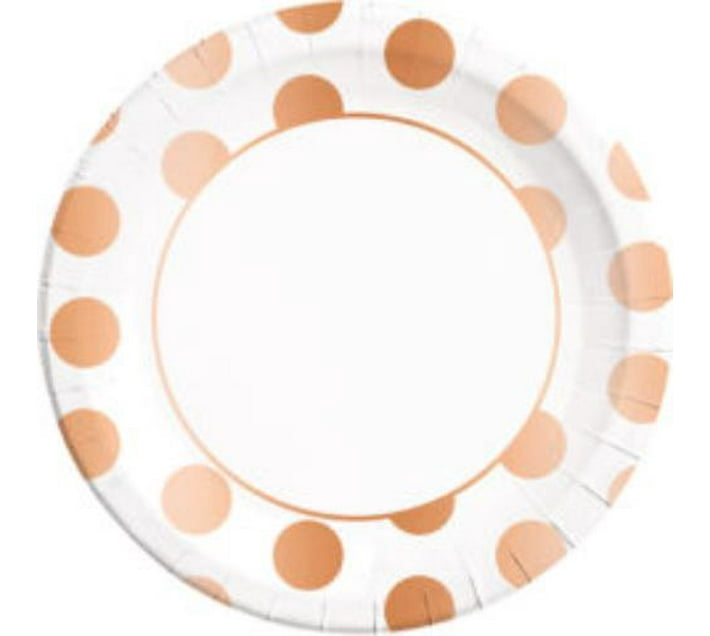 Someone’s in a Makro CLASSIC COPPER DOTS PAPER PLATES LARGE 23CM 8CT Mood