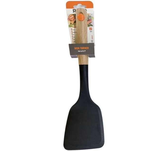 Shind Wok Turner With Wooden Handle Silicone Spatula Kitchen Tool Set ...