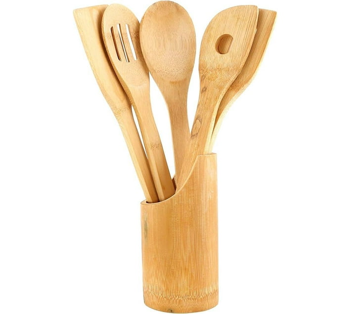 bamboo smartware Bamboo Cooking Spoon Kitchen Tool Set (Pack of 6) | Makro