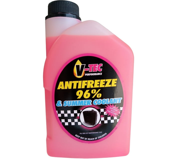 V-TEC Performance Antifreeze & Summer Coolant 96% (1 L, Pack of 1) | Makro