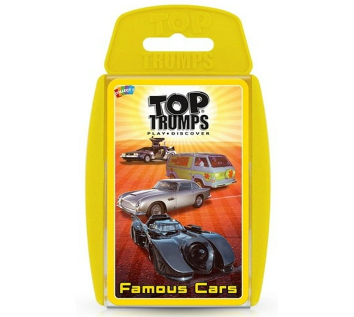 Top Trumps FAMOUS CARS Paper Object Recognition, Social Skills Card ...