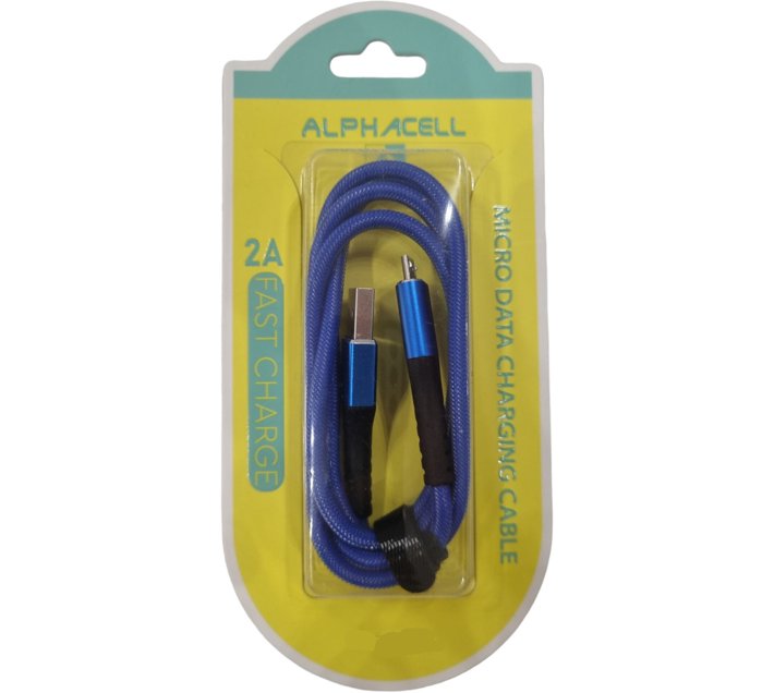 Alphacell Cable - charging+data 2A Micro USB Adaptor (Blue) | Makro