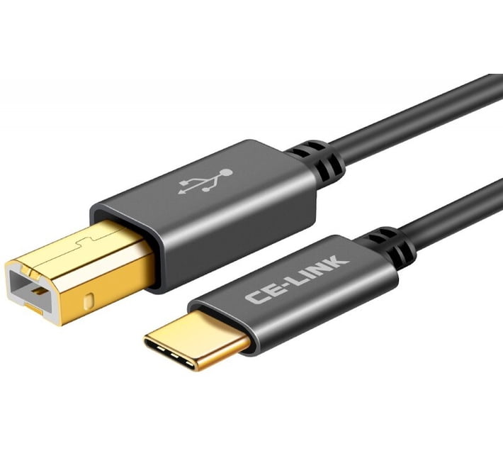 CE-LINK 3 m CE-LINK USB 2.0 TYPE-C TO TYPE-B SQUARE PRINTING LINE 3M ...