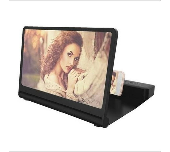 F12 Phone Magnifier Screen Bluetooth Speaker 3x (White) | Makro