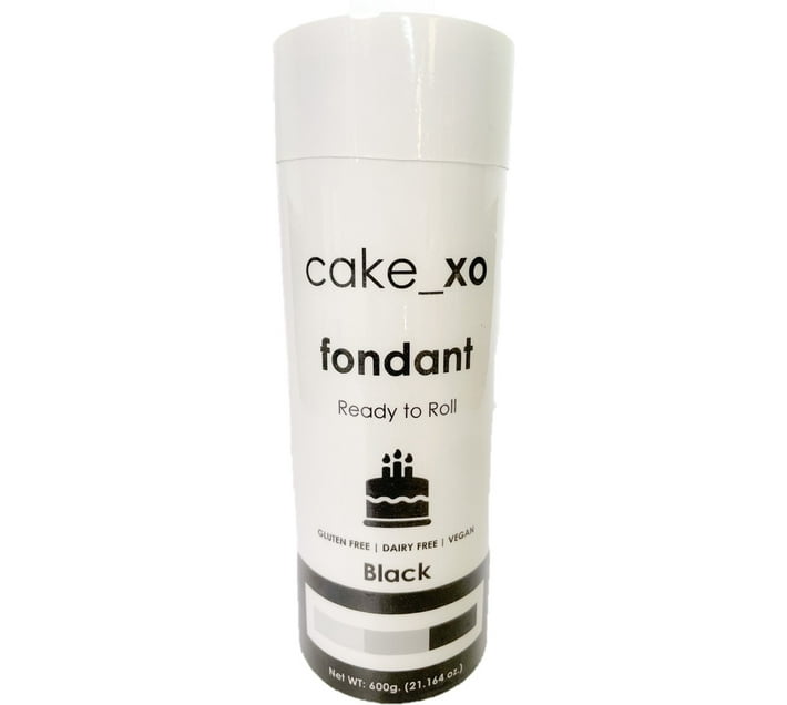 Cake_xo Black Ready to Roll Fondant Vanilla Cake (600 g) | Makro