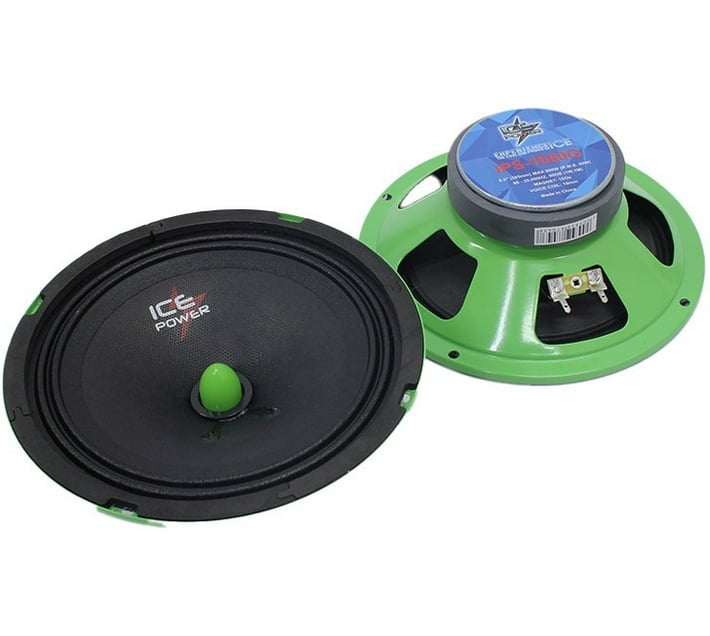 Ice Power IPS-1680G Midranges 6 inch 900 Watts Bullet Component Door Mounted Round Car Speaker ...