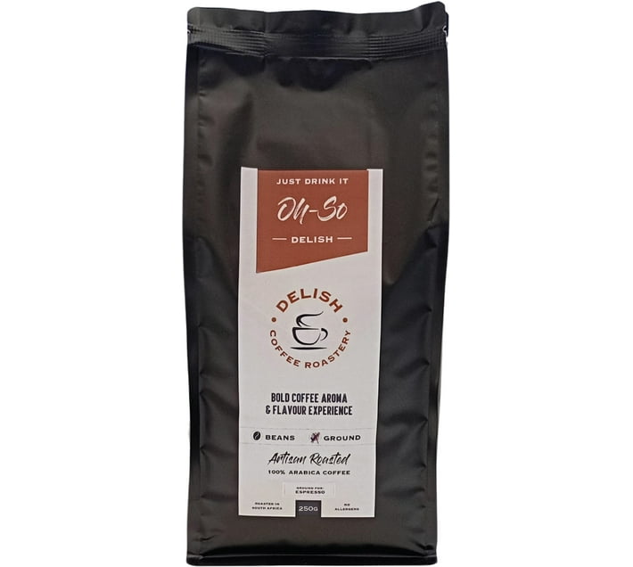 Delish Coffee Roastery Oh So Delish 250g Ground Roast & Ground Coffee ...