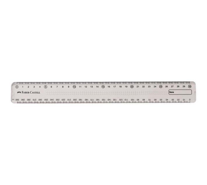 Someone’s in a Makro Bantex Clear 30cm ruler – grip design (Pack of 10 ...