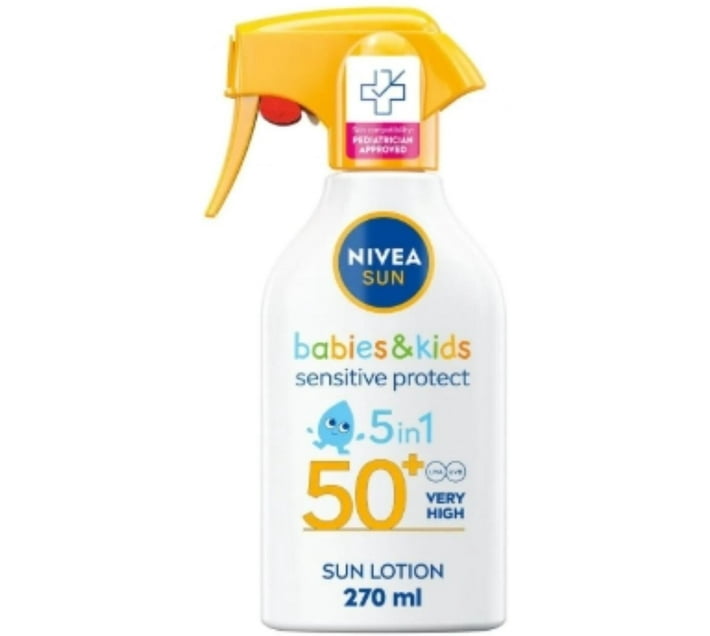 Buy Nivea Sunscreen - SPF 50 Sun Kids Sensitive Protect & Play Spray ...