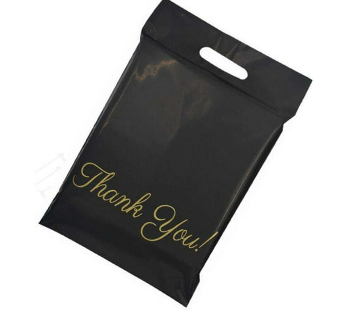 Miss Bliss Imports Plastic Bag Plastic Packaging Box (Pack of 100 Black ...