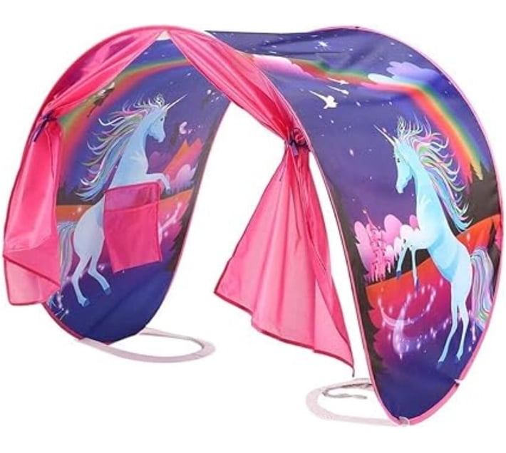 Generic Unicorn Fantasy Dream Bed Tent For Kids With Remote Light Play ...