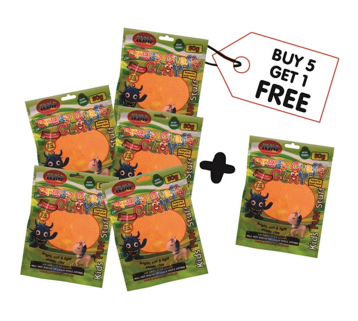 Someone’s in a Makro Clay - Crazy Crafts Clay 50g - Neon Orange (Buy 5 ...