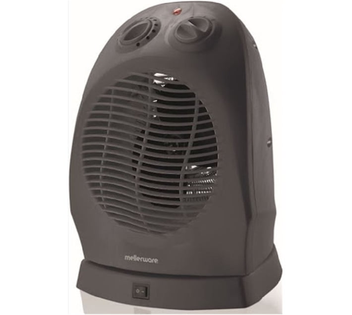 Mellerware 35220GT Fan Heater Suitable for Home, Office (Black) | Makro