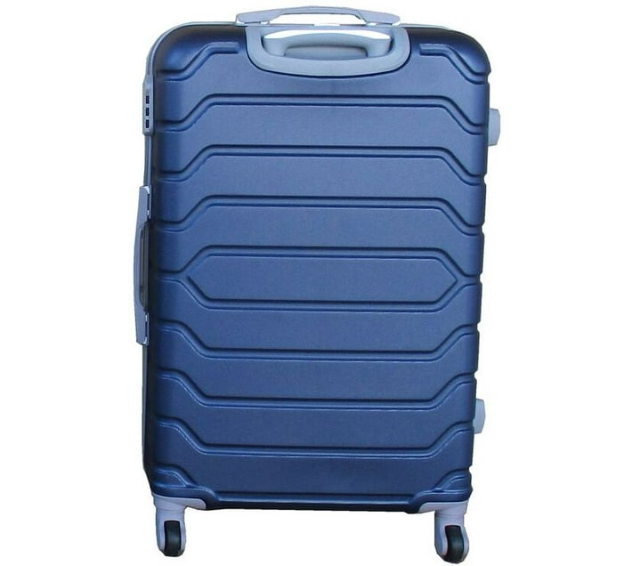 SMTE 1 Piece Luggage 26 Inch Suitcase - Navy Check-in Suitcase 4 Wheels ...