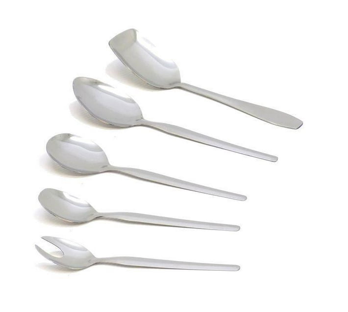 Someone’s in a Makro 5 Piece Serving Spoon Set Stainless Mood