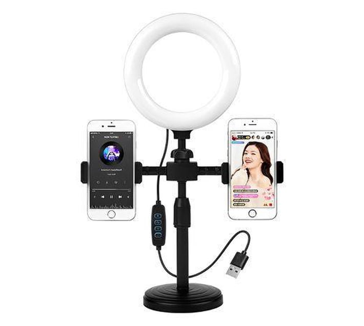 Someone’s in a Makro Ring Light 6 Inch Led Light With Two mobile Holder ...