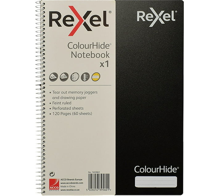 Rexel A4 Notebook Single (Black) | Makro