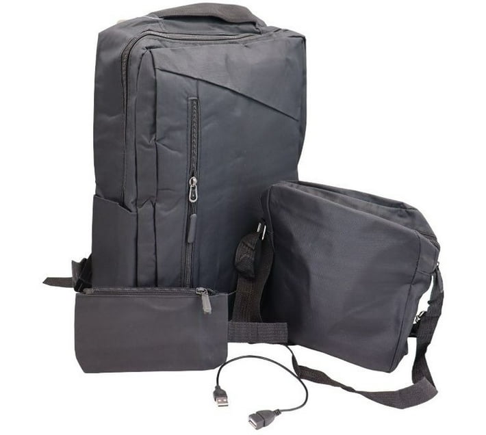 per 3-Piece Laptop Backpack Set With USB Charging Port 30 ml Laptop ...