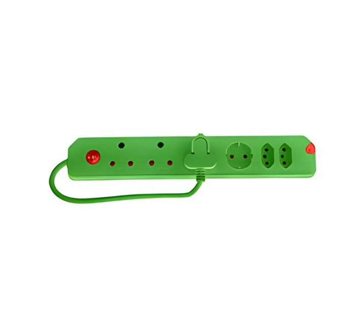 Multiplug 6 Way Overload Protection Green | Makro