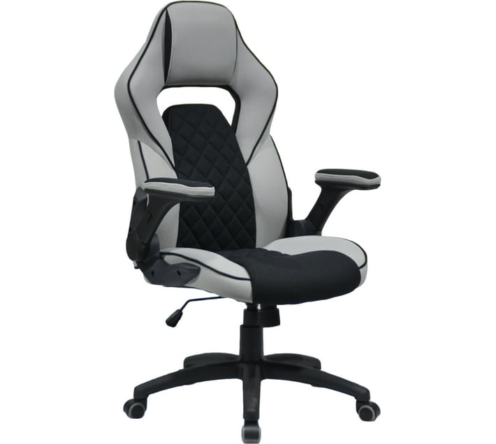 Infinity Homeware INF621A Office Adjustable Arm Chair (Black and Grey ...