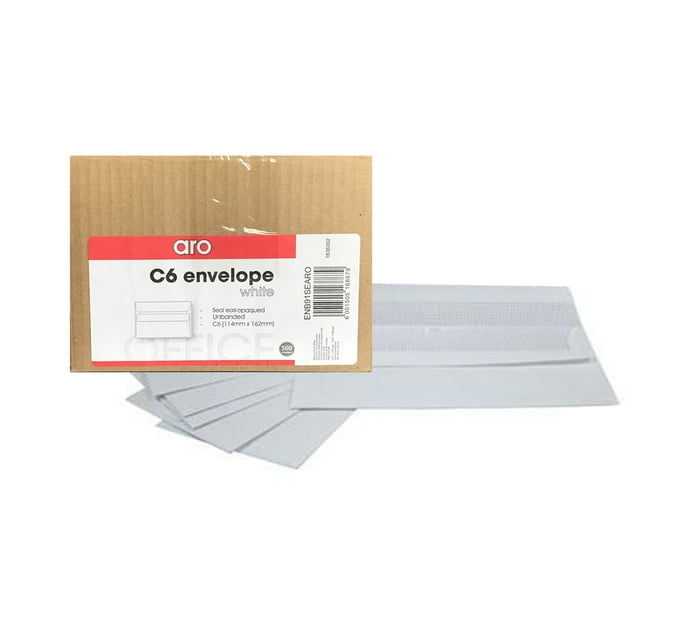 Buy Aro C6 Seal Easi Envelopes White 500-pack in Bulk | Makro Business