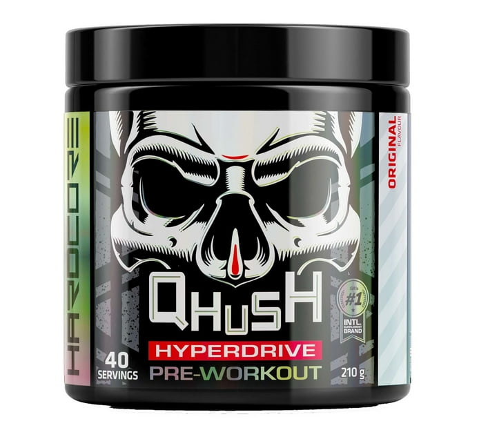 Buy USN Qhush Hyperdrive Original Pre Workout 210g Original in Bulk ...