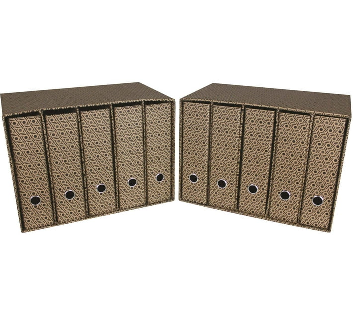 Buy Files Corrugated Board Storage Box (Set of 2, Brown) in Bulk ...