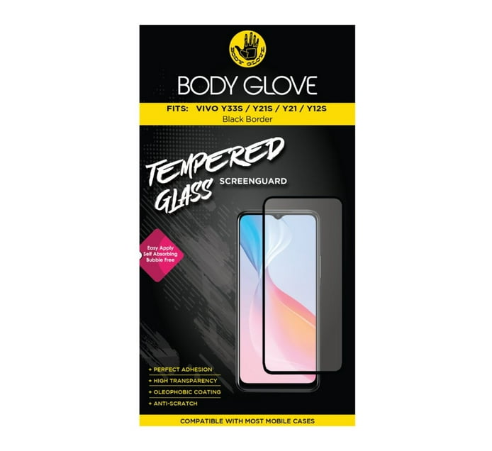 Body Glove 1 VIVO Tempered Glass Black Y33S/Y21S/Y21/Y12S | Makro