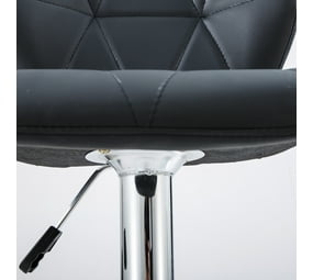 Someone’s in a Makro Bar Stools PU Leather Kitchen Chairs 2 Set - Black ...