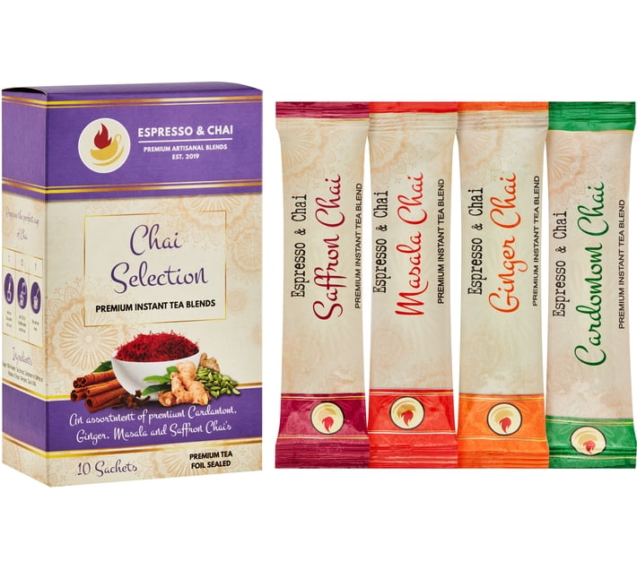 espresso and chai Chai Selection Flavoured Tea Box (10 x 10 Sachets ...