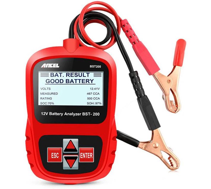 ANCEL BST200 OBD2 Car 12V Battery Load Tester Vehicle Tool Kit () | Makro