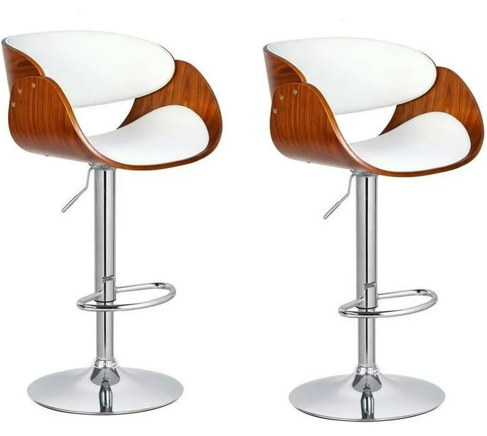 Eay Eay Thing Engineered Wood Bar Stool (Finish Colour - White, DIY(Do ...