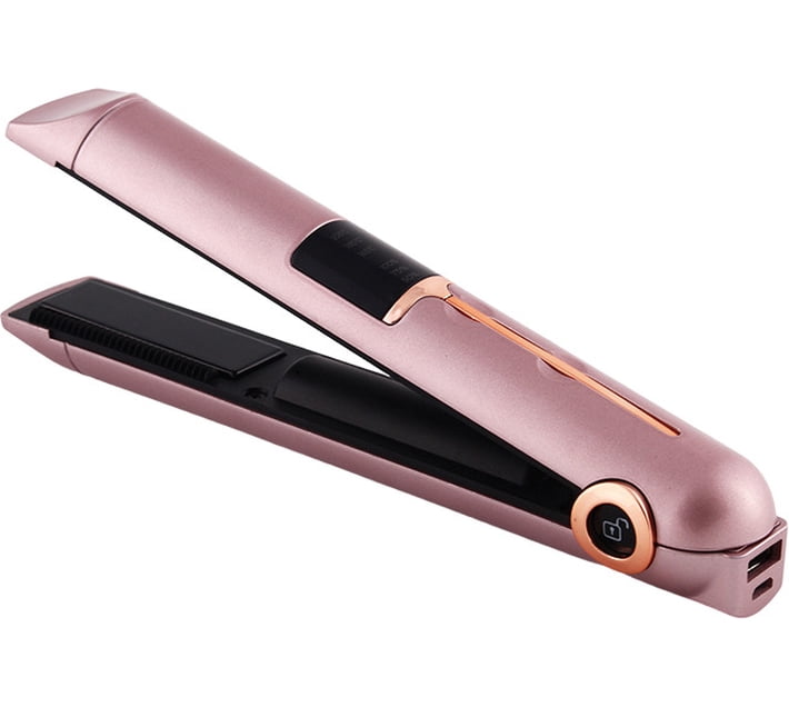 aleph belle av001 Battery Rechargeable Hair Straightener (Rose Gold ...