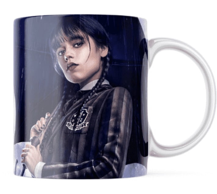 One Stop Gift Shop Wednesday Adams Themed Printed Coffee Cup Ceramic ...
