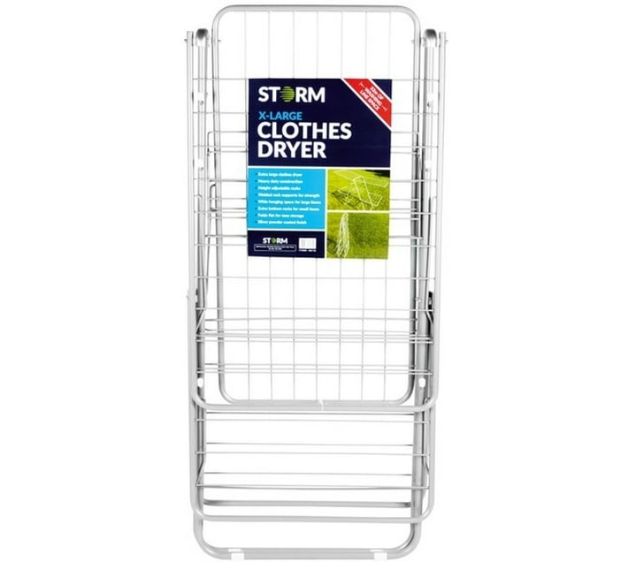 Extra Large Clothes Dryer - Silver (8.7Kg) Aluminium Floor Cloth Dryer ...