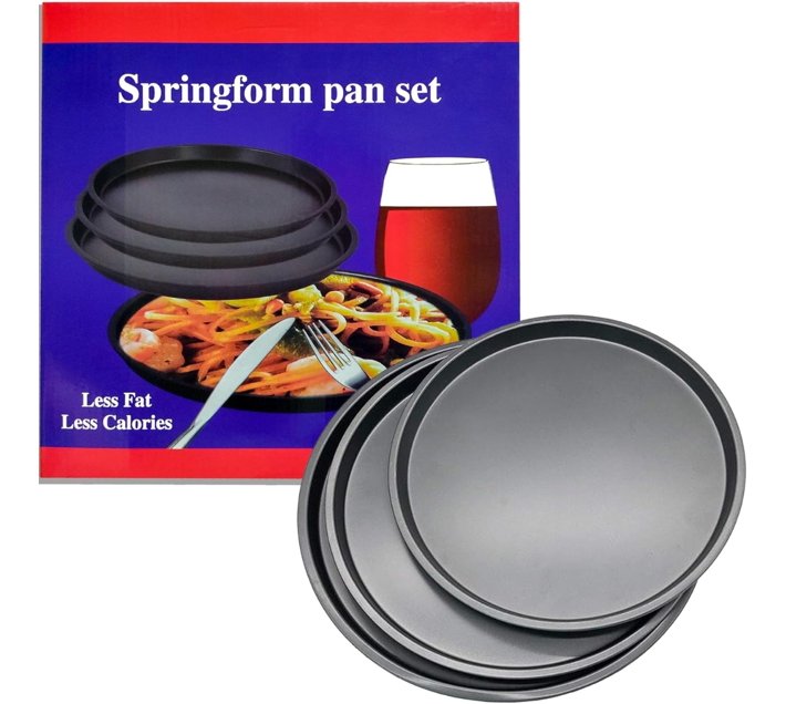 Generic 133-20 3Pcs Springform Pan Set Pan Set 1 L capacity (Carbon ...