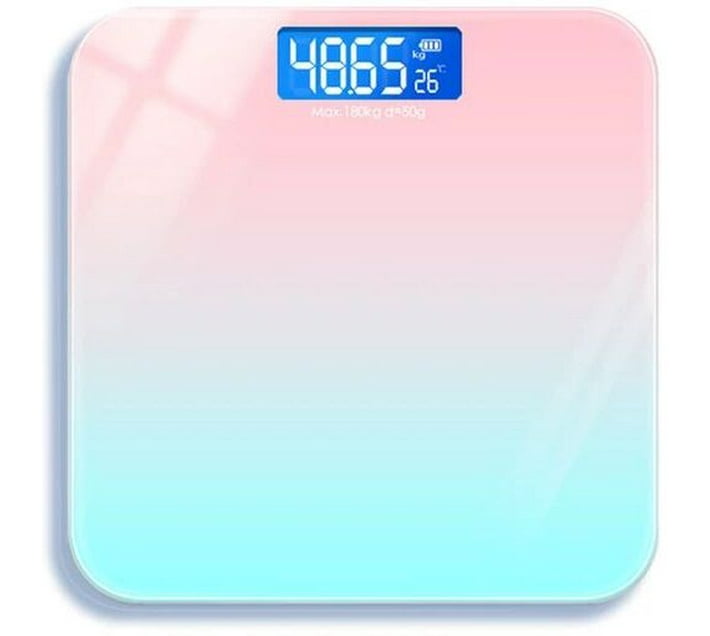 Generic Gradient Duo Colour Portable LED Digital Bathroom Scale Digital ...