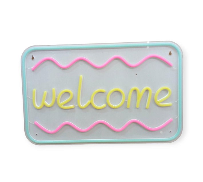 Someone’s in a Makro E-27 Welcome Backplate Neon Sign With 12V 2A Power ...