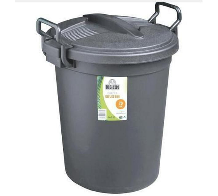 Big Jim 70L Garbage Plastic Dustbin | Makro