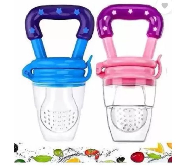 INV Fruit nibbler and teething toy Teether and Feeder (Blue, Pink) | Makro