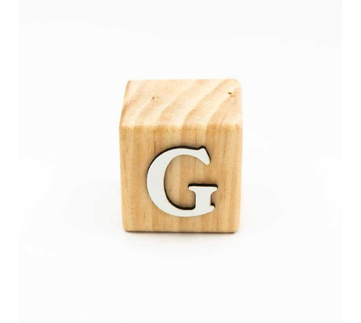 Wooden Alphabet Blocks(G) block construction Wooden Blocks (Brown) | Makro