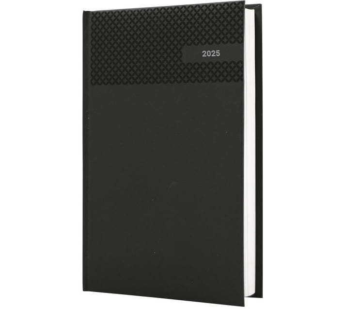 2025 A5 Velvet Touch Diamond Diary A5 Diary Single (Black) | Makro