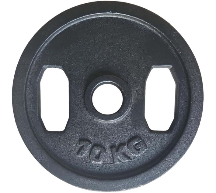 I-fitness Olympic Cast Iron-Plate Grey Weight Plate (10 kg) | Makro