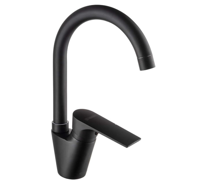 Someone’s in a Makro Brass Matt Black Square Kitchen Deck Mixer- 10 ...