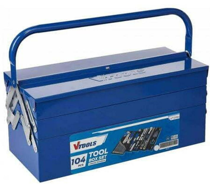 Vtools 104PC Toolbox Set Allen Key, Plier, Pneumatic Screw Driver ...